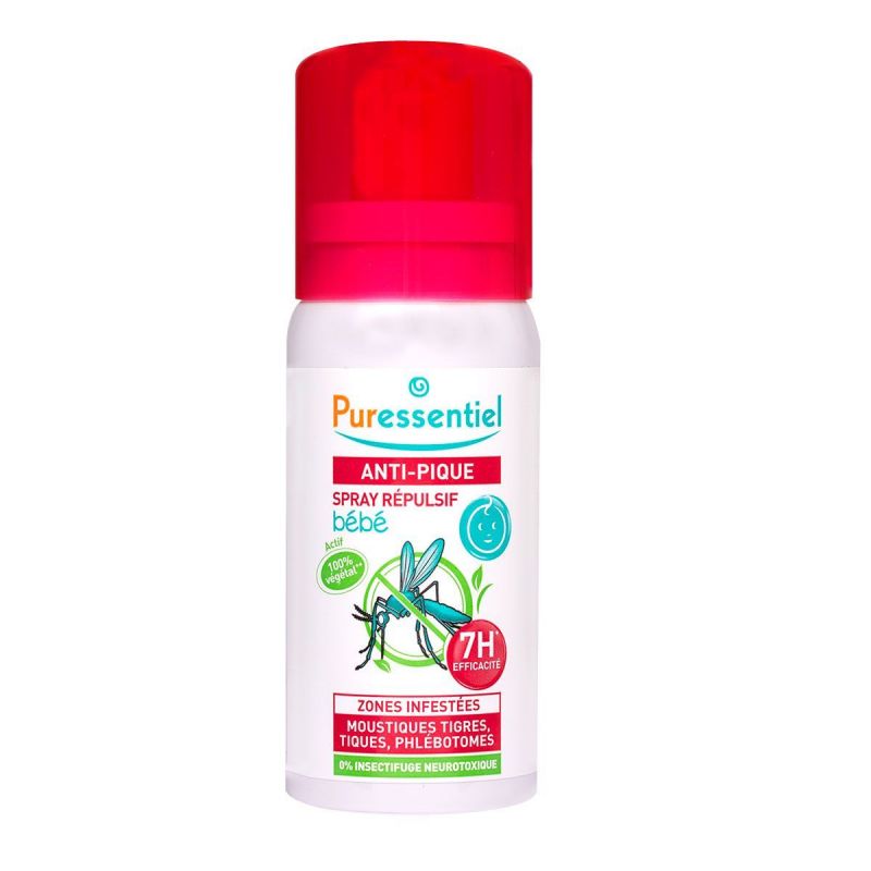 Spray répulsif anti-pique bébé Puressentiel x 60 ml