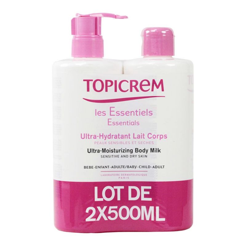 Ultra-hydratant lait corps Topicrem - 2 x 500 ml